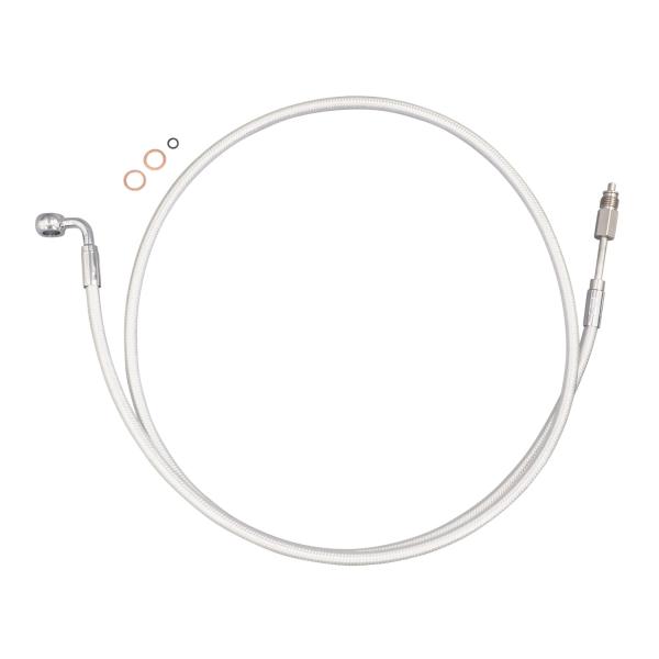 ・メーカー：MAGNUM(マグナム)・メーカー品番：31368・OEM：・適合車種：2013年以前の純正油圧クラッチ採用モデルに適合・色：【メッシュ部分】Sterling ChromiteII【金属部分】クローム・素材：-・サイズ：長さ：6...