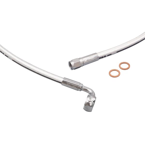 ・メーカー：MAGNUM(マグナム)・メーカー品番：AS37222・OEM：-・適合車種：-・色：【メッシュ部分】Sterling ChromiteII【金属部分】クローム・素材：-・サイズ：長さ：22in(約559mm)　フィッティング：...