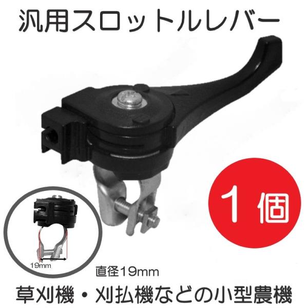 サイズ 約90×60mm適応パイプ径 19mm 素材 プラスチック、金属スロットルレバー×1個