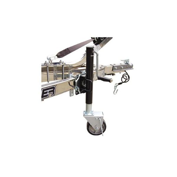 ■材質：スチール製■最大負荷：360kg■タイヤ径：150mm■ストローク量：280mm■可倒式●アルミ製のホイール部分とハンドル部分にグリスニップルが付いていますので、定期的なグリスアップでスムーズな操作性が持続します。●タイヤ部分はソフ...