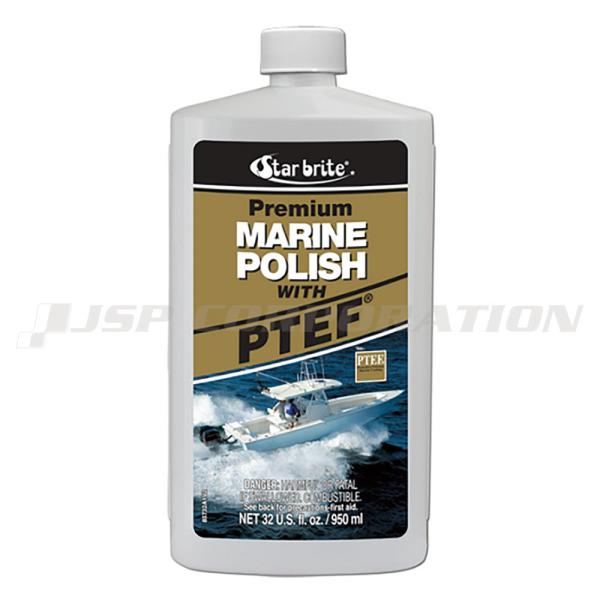 ■内容量：480mL(16oz)■生産国：アメリカこのマリンポリッシュは、フッ素樹脂を含みテフロン加工のように船体のファイバーグラス、金属、プラスチックをコートしてUVをブロック、驚くほどの艶と光沢を出します。約１年間効果は持続します。乾い...
