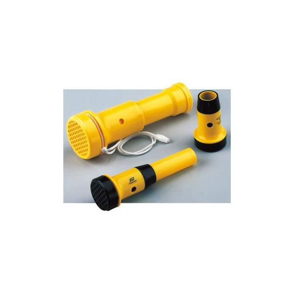 ●100デシベル以上の音を出せるホーンです。●振動板はセロハンで、お菓子の包装用のものでOK、非常に経済的です。●海に落としても浮きます。