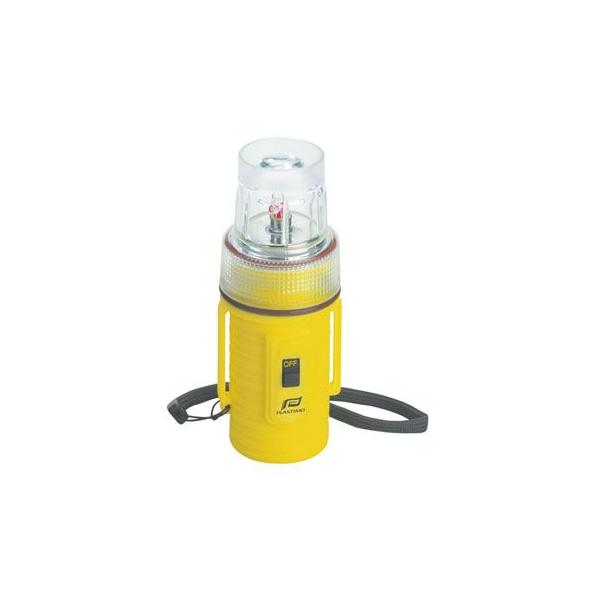 ■点灯時間：約50時間■電池：単3乾電池3個■付属品：アームストラップ●防水仕様のフラッシュライトで2km先からでも確認でき、1分間に50-70回フラッシングします。●ベルトで腕などにつけて使用します。