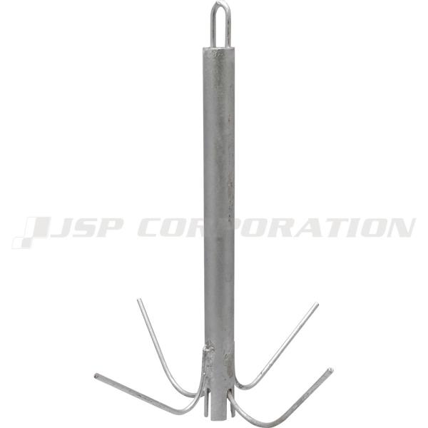 ■重量：1.3kg■長さ：435mm■材質：亜鉛●岩場などで、小型のボートをアンカリングするのに最適です。●回収の際にアンカーが噛みこんだ場合は、強く引っ張れば爪が伸びて外れます。