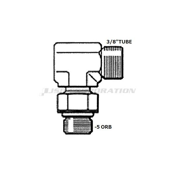 ■サイズ：3/8”ホース継ぎ手用■2個入り●3/8”TUBEは、油圧ホースを接続します。●-5ORBは、ヘルムポンプ裏ポートへ取付します。