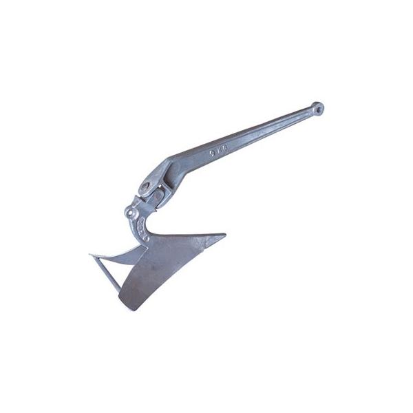 ■重量：12kg(25lb)■適合ボート長：最大9m■材質：亜鉛メッキ●プラウタイプのSOCアンカーは、海底着底後深く海底に食い込むのが特徴で砂・泥・海藻のほか岩等でもある程度使用できます。●艇が振れてもシャンクが可動し、シャンクの可動範囲...