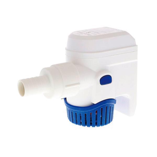 ■排水口径：19mm(3/4")●エレクトリックセンサーが水位を感知してポンプのオンオフを自動で行いビルジを排出します。別途、フロートセンサーを設置する必要がありません。●チェックバルブ内蔵