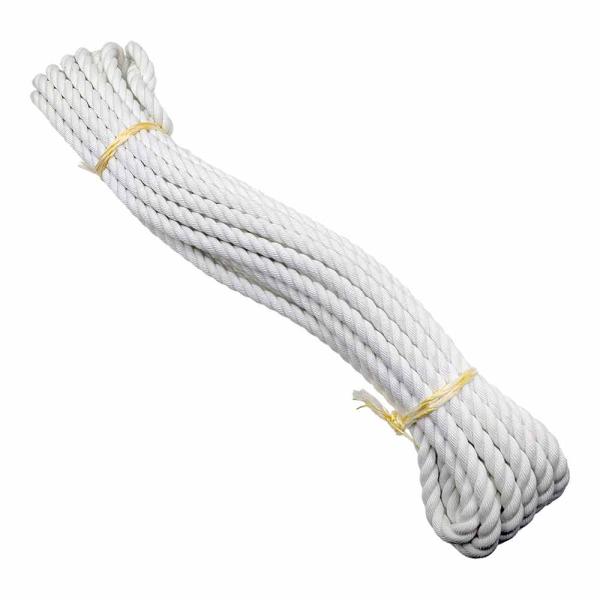 ■材質：スパンエステル■3つ打ちロープ●スパンエステルは、耐候性・強度に優れた材質です。