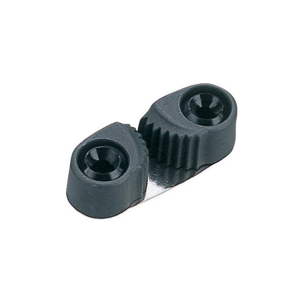 ■材質：アルミ■使用ロープ：6-10mm■大きさ寸法：23×59×17.5mm■ピッチ：38■穴径：5