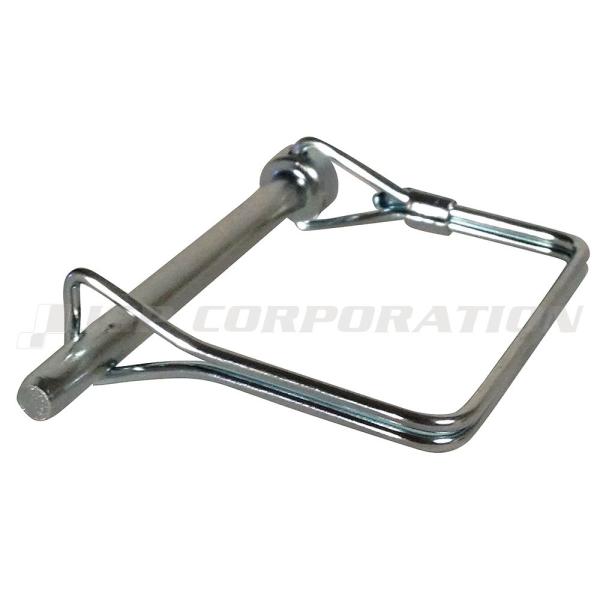 ■サイズピン径：1/4インチ(6.3mm)ピン長約76mm、幅約55mm●カプラーの脱落防止器具です。