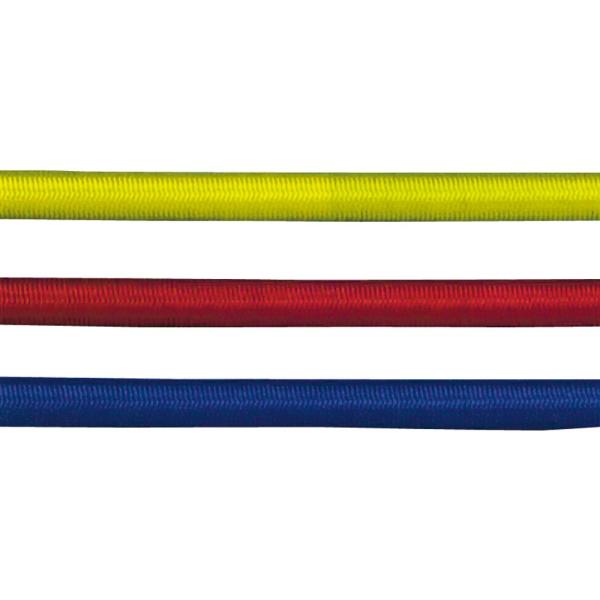 ◆返品・キャンセル不可■カラー：イエロー、レッド、ブルー　※ブルー色は商品画像の色よりも限りなく黒に近い色となっています。■材質：内芯ラバーコード、外皮ポリエステル繊維●1m単位で切り売り対応が可能です。本数を複数(例：1mを2本)希望され...