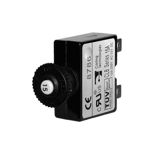 ■サイズ：幅14.5×高35mm■アンペア：3A,5A,7A,10A,15A,20A,25A,30A,40A■最大電圧：AC250V/DC28V●押しボタン式のサーキットブレーカーです。●このブレーカーはBLUE SEA防水サーキットブレー...