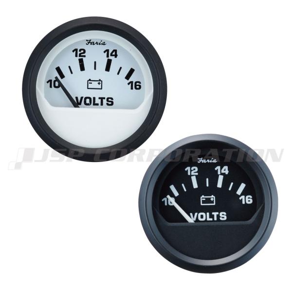■カラー：ブラック、ホワイト■表示：10〜16V●電圧を測るメーターです。