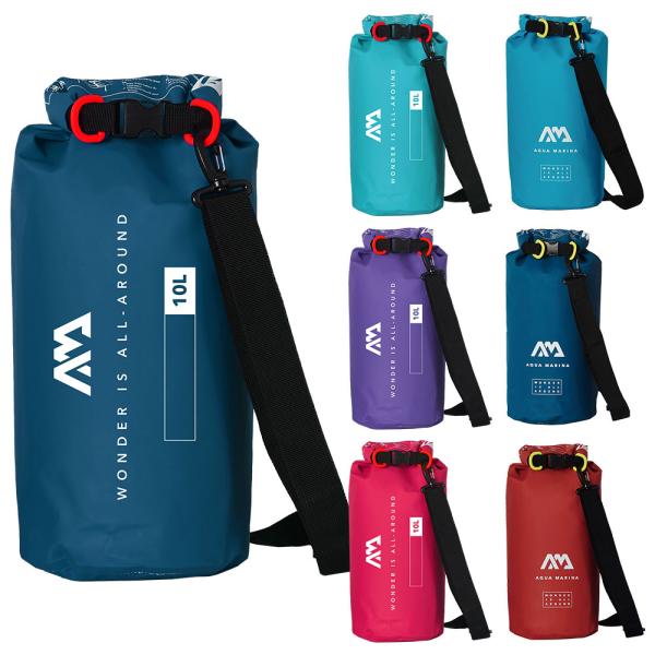 ■カラー：ダークブルーA/B、ライトブルーA/B、レッドA、ピンクB、パープルB■サイズ：50×20cm(10L)■強化PVC素材●財布・タオル・Tシャツ等が入る、手荷物サイズにピッタリな防水バッグ。●3ロールバックル式の防水構造。●ショル...