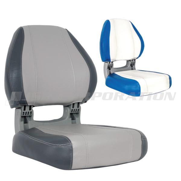 ■カラー：ブルー/ホワイト、チャコール/グレー■取付用ネジ4本付属■ネジサイズ：1/4-20UNC×1”1/2■耐UV加工シート●背骨のS字ラインに合わせた背もたれで、背筋が伸びるから腰に優しく、筋肉や内蔵にも負担をかけず圧迫感を感じにくい...