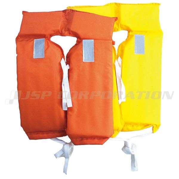 ■型式承認番号1984　■浮力：約7.5kg以上　■製品重量：290g■高さ：650mm　■幅：480mm■最大着用胴回り：1200mm　■適応体重：大人の体重制限なし、体重が40kg以上の小児用兼用　■材質(表生地)：ポリエステル ■浮力...