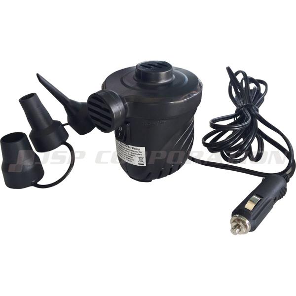 ■DC12V　■最大圧力：1.09PSI　■エアー流量：560L/分■連続使用時間：約20分（20分間使用した後、10分以上間隔を開けてご使用ください）■コード長：295cm●車のシガーソケットから電源を取るタイプです。●エアーの注入と排出...