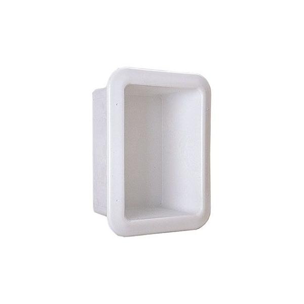 ■フランジ寸法：145×191mm　■内寸法：110×155×80(D)mm　■穴あけサイズ：114×160mm　■材質：ABS樹脂●コックピットやトランサムに取り付けてシャワーや消火器用に、ダッシュボードに取り付けてスイッチやヒューズボッ...