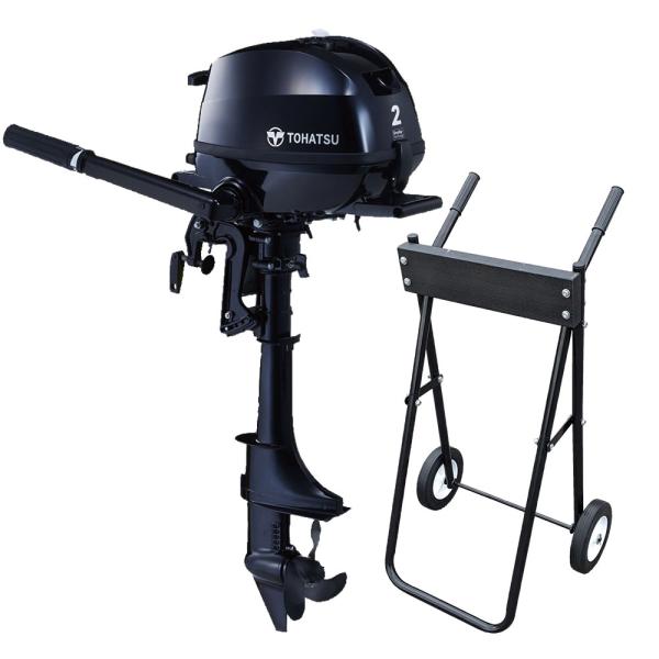 ◆返品・キャンセル不可◆佐川急便発送■モデル：トーハツ 2馬力 船外機 MFS2C■シリンダ数：1■最大出力：1.47kW/2PS■排気量：86cc■ボア×ストローク：55×36mm■ギアシフト：F-N■燃料タンク容量：1.0L(内蔵)■エ...