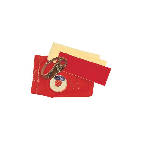 ■キット内容：セイルクロス(白 80×8cm 1枚 4オンス)、スピンクロス(赤 90×8cm 1枚 片面ノリ付き)、パーム、セイル糸(白)、セイル針(太さ約2mm 長さ58mmと62mm2本)、袋入り■中村船具工業社製●小さな傷やほつれな...