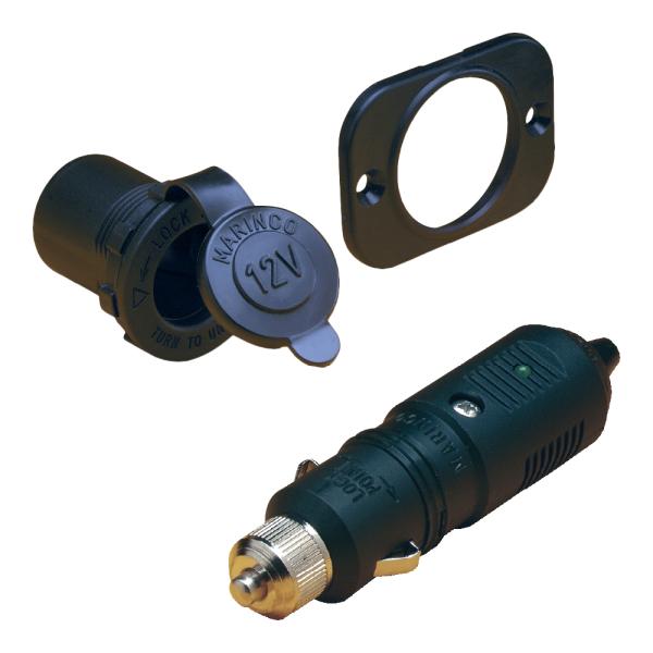 ■12V(DC)■10Aヒューズ付き●マリングレードのデラックスタイプ。●プラグは通電状態をLEDランプで知らせます。