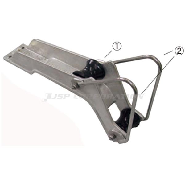 ■材質：アルミ合金 AC-7A●アンカーの自重で投錨可能●ステンレスガイドのみとなります。アンカーローラー本体とローラーは付属しません。