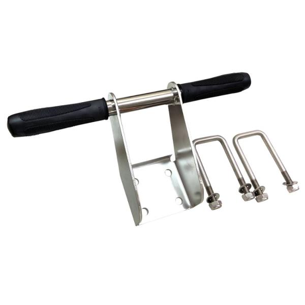 ■取付ボルト、ナット付■Uボルトサイズ：47mm x 100mm■フレーム45×75mm用Uボルト(変更不可)●トレーラーの移動に便利なハンドルです。●トレーラー機種によっては取付できません。上記サイズ以外の角パイプに取り付けられる場合は事...