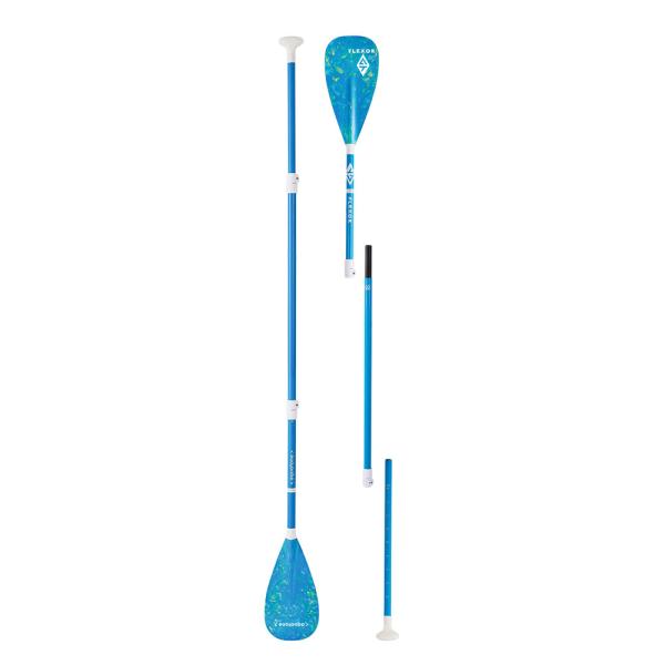 ■長さ：185〜225cm■重さ：885g■ブレードエリア：560cm2■素材：ブレード/40％グラスファイバー＋60％強化ナイロン、シャフト/ファイバーグラス、ハンドル/ナイロン■3セクション●簡単に着脱できる3分割式パドル。身長に合わせ...