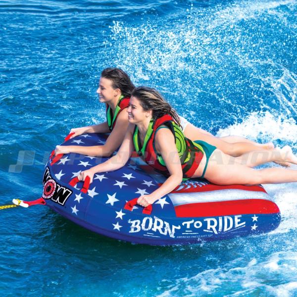 ■サイズ：152×142cm■定員：2名■PVCチューブ■ソフトカバータイプ■保証期間：購入日から90日●発送商品は、安心・安全のWOW正規品です。●水上バイクやボートで引っ張るインフレータブル式のトーイングチューブ。●独立した2つのコック...