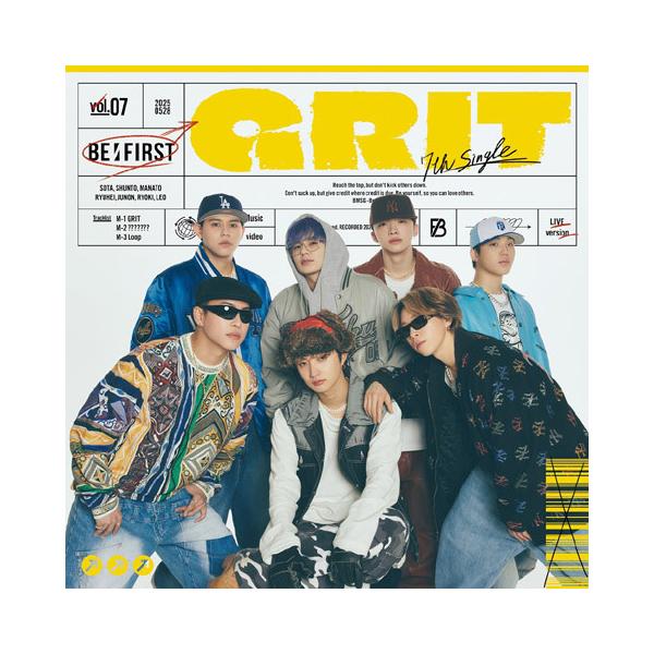 【発売日：2025年05月28日】BE:FIRST/GRIT [CD+DVD (LIVE盤)]、メディア：CDA、発売日：2025/05/28、重量：120g、商品コード：AVCD-61546、JANコード/ISBNコード：49880646...
