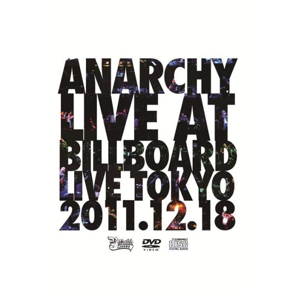 【発売日：2012年12月25日】ANARCHY/LIVE AT BILLBOARD LIVE TOKYO、メディア：DVD、発売日：2012/12/25、商品コード：DAKRRTV-5、JANコード/ISBNコード：4948722450641