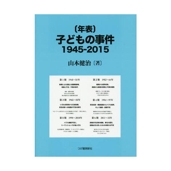 【発売日：2015年11月08日】山本健治/著/〈年表〉子どもの事件1945-2015、メディア：BOOK、発売日：2015/11、重量：487g、商品コード：NEOBK-1880162、JANコード/ISBNコード：9784806806790