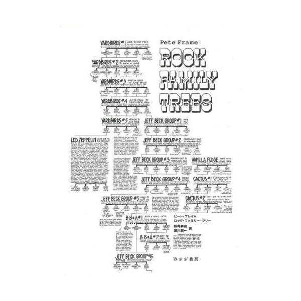 【発売日：2022年08月02日】ピート・フレイム/〔著〕 新井崇嗣/訳 瀬川憲一/訳/ロック・ファミリー・ツリー / 原タイトル:The Complete Rock Family Trees、メディア：BOOK、発売日：2022/08、重...