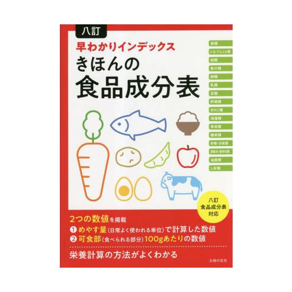【発売日：2023年04月29日】主婦の友社/編/八訂早わかりインデックスきほんの食品成分表、メディア：BOOK、発売日：2023/04、重量：423g、商品コード：NEOBK-2856190、JANコード/ISBNコード：97840745...