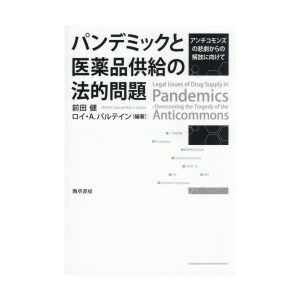 【発売日：2025年06月28日】前田健/編著 ロイ・A.パルテイン/編著/パンデミックと医薬品供給の法的問題 アンチコモンズの悲劇からの解放に向けて、メディア：BOOK、発売日：2025/06、重量：500g、商品コード：NEOBK-31...