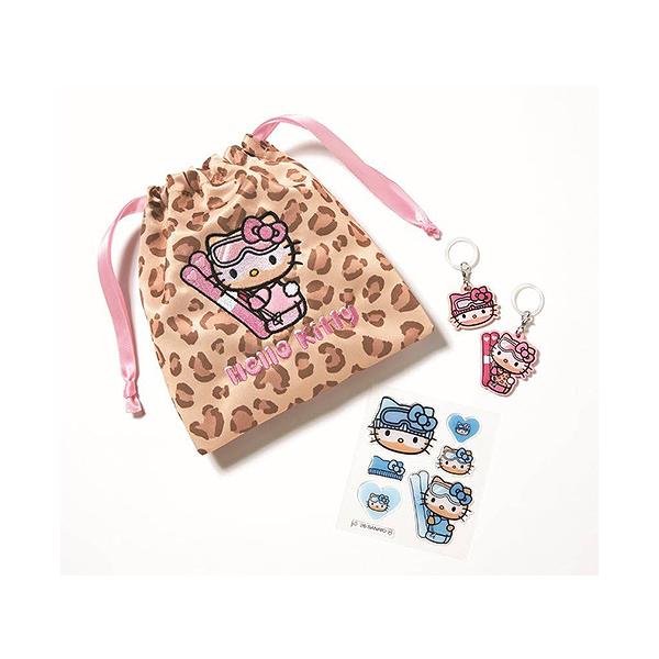 【発売日：2026年02月12日】宝島社/sweet (スウィート) 2026年3月号 【付録】 雪焼けハローキティ 真冬の盛り盛り4点セット(レオパード柄巾着ポーチ、チャーム2個セット、ぷっくりシール)、メディア：BOOK、発売日：202...