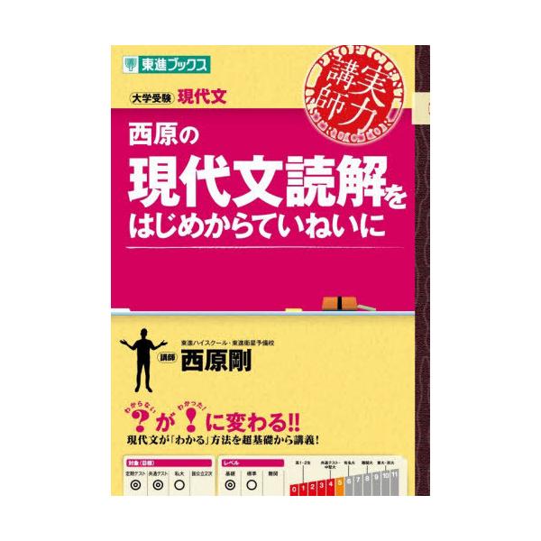 【発売日：2026年01月25日】西原剛/著/西原の現代文読解をはじめからていねいに (東進ブックス)、メディア：BOOK、発売日：2026/01、重量：340g、商品コード：NEOBK-3177579、JANコード/ISBNコード：978...