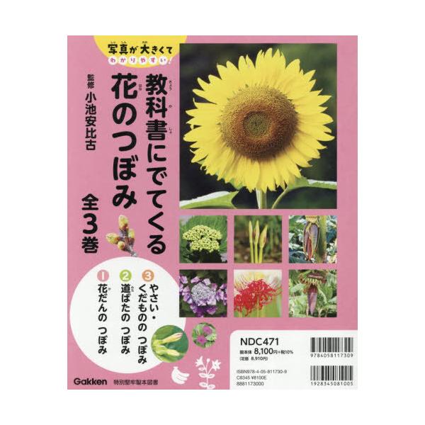 【発売日：2026年02月28日】小池安比古/監修/教科書にでてくる花のつぼみ 写真が大きくてわかりやすい! 3巻セット、メディア：BOOK、発売日：2026/02、重量：850g、商品コード：NEOBK-3181003、JANコード/IS...