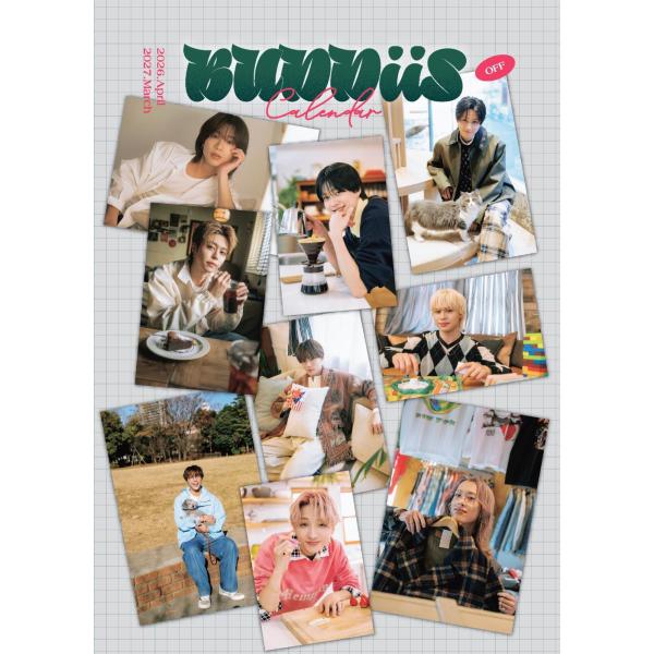 【発売日：2026年03月31日】BUDDiiS/BUDDiiS カレンダー 2026.4-2027.3 OFF、メディア：BOOK、発売日：2026/03、重量：178g、商品コード：NEOBK-3189555、JANコード/ISBNコー...