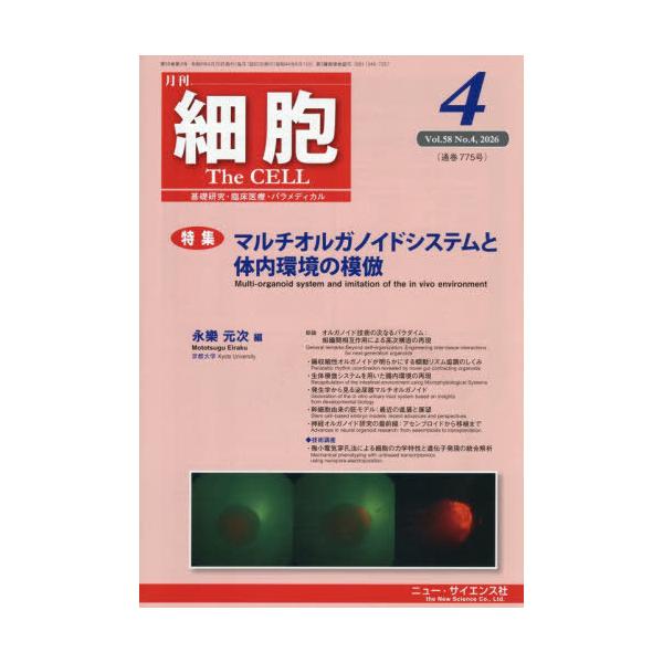 【発売日：2026年03月21日】ニュー・サイエンス社/細胞 2026年4月号、メディア：BOOK、発売日：2026/03、重量：220g、商品コード：NEOBK-3194212、JANコード/ISBNコード：4912041270464