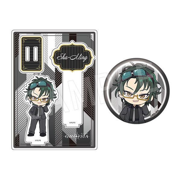 【発売日：2026年07月31日】TVアニメ 『グノーシア』 アクリルフォトプロップス &amp; グリッター缶バッジセット 黒スーツ Ver. 沙明、メディア：GOODS、発売日：2026/07、重量：75g、商品コード：NEOGDS-1...