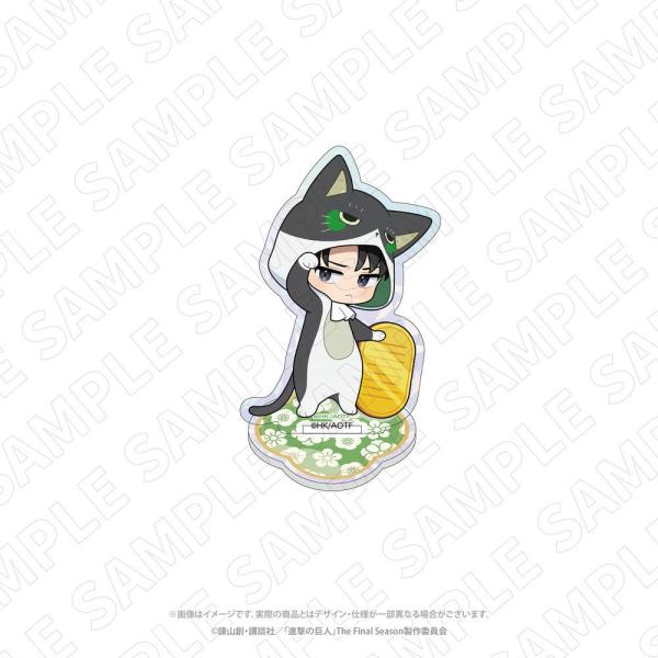 【発売日：2026年10月31日】進撃の巨人 〈招き猫〉 ホログラムアクリルスタンド (リヴァイ)、メディア：GOODS、発売日：2026/10、重量：40g、商品コード：NEOGDS-1081453、JANコード/ISBNコード：4580...