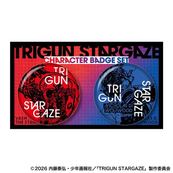 【発売日：2026年04月30日】TRIGUN STARGAZE キャラバッジセット / ヴァッシュ &amp; ニコラス、メディア：GOODS、発売日：2026/04、重量：30g、商品コード：NEOGDS-998778、JANコード/I...