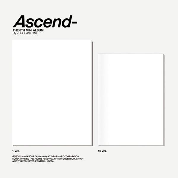 【発売日：2026年05月27日】ZEROBASEONE/Ascend- (6th Mini Album) Photobook Ver. (1 Ver. &amp; 10 Ver.) [輸入盤]、メディア：CDA、発売日：2026/05/2...