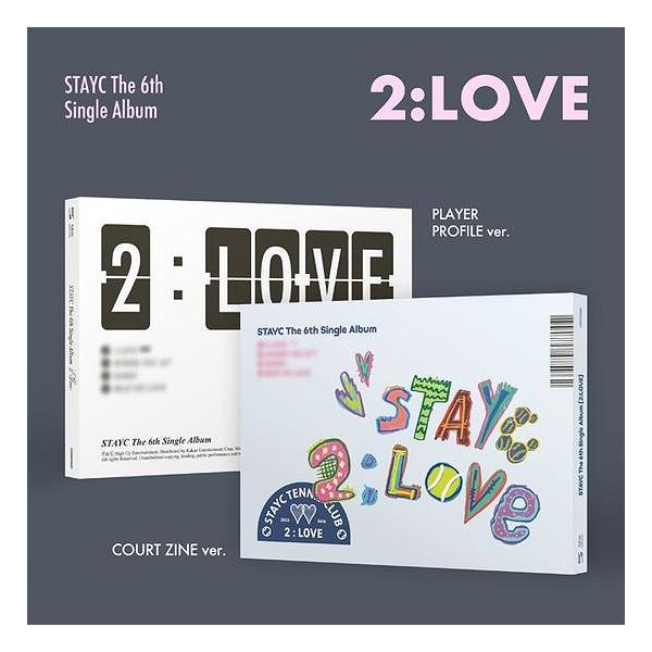 【発売日：2026年06月24日】STAYC/2:LOVE (6th Single Album) (COURT ZINE ver.  PLAYER PROFILE ver.) [輸入盤]、メディア：CDA、発売日：2026/06/24、重量...