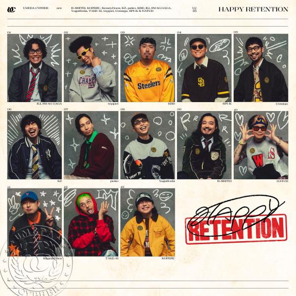 【発売日：2025年09月24日】梅田サイファー/HAPPY RETENTION [通常盤]、メディア：CDA、発売日：2025/09/24、商品コード：SECL-3249、JANコード/ISBNコード：4547366752069