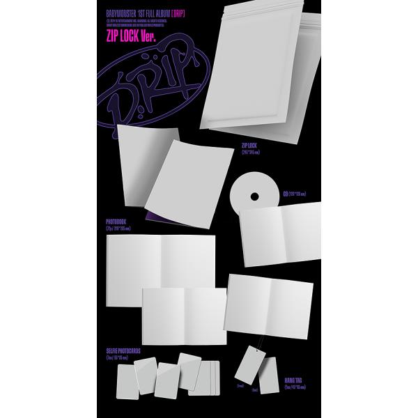 【発売日：2024年11月02日】BABYMONSTER/DRIP ZIP LOCK Ver. [完全生産限定盤]、メディア：CDA、発売日：2024/11/02、重量：370g、商品コード：SRCX-1、JANコード/ISBNコード：45...