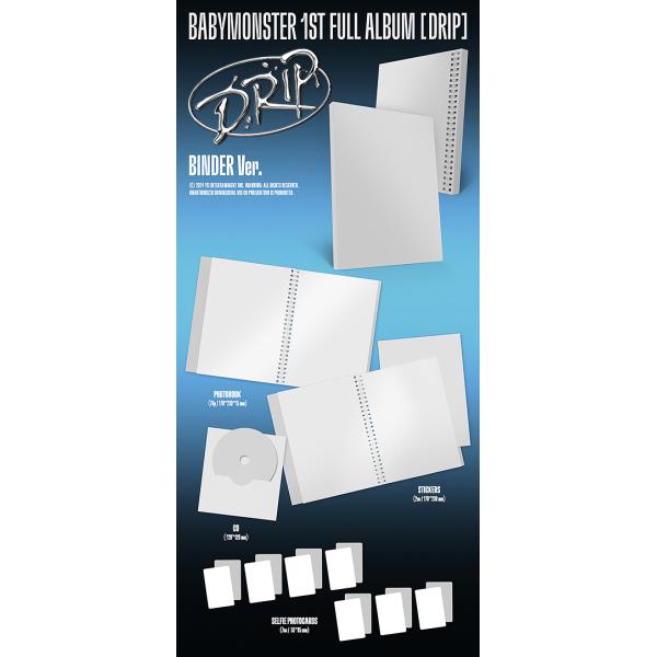 【発売日：2024年11月02日】BABYMONSTER/DRIP BINDER Ver. [完全生産限定盤]、メディア：CDA、発売日：2024/11/02、重量：270g、商品コード：SRCX-2、JANコード/ISBNコード：4547...