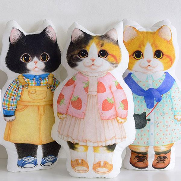 ( コットン ) CAT 6 キャットシックス コットン  | 6Type  【 商用利用可 】+販売サイズ：45cm x 55cm　　BIG Version 5種類、Mini Version1種類の6種類からお選び下さい。+素材：cott...