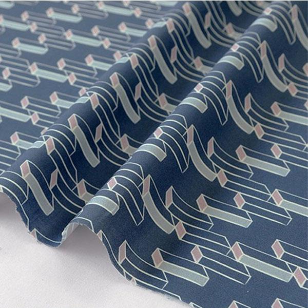 ( コットン ) ヘイリーネイビー(HAILEY Navy) コットン - ユーリックリシリーズ-【 商用利用可 】+販売サイズ：110cm x 45cm　+素材：コットン100%+厚み：20s 肌触り良く柔らかいコットンです。水通しをする...